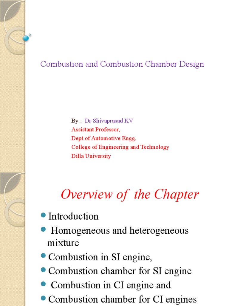 Combustion Chamber Design in Engines | PDF | Combustion | Engines