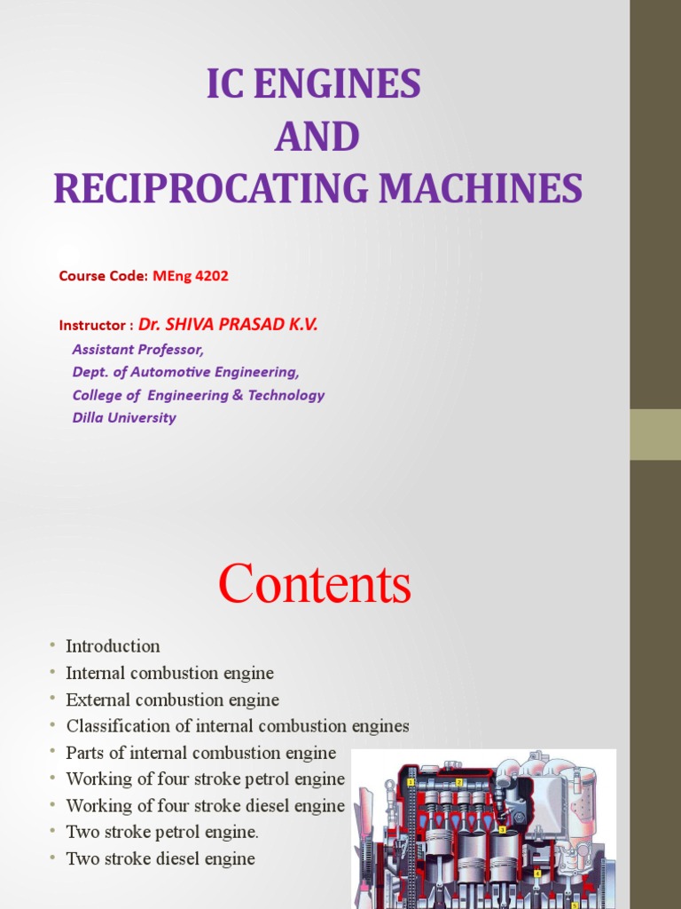Understanding the Fundamentals of Internal Combustion Engines and ...