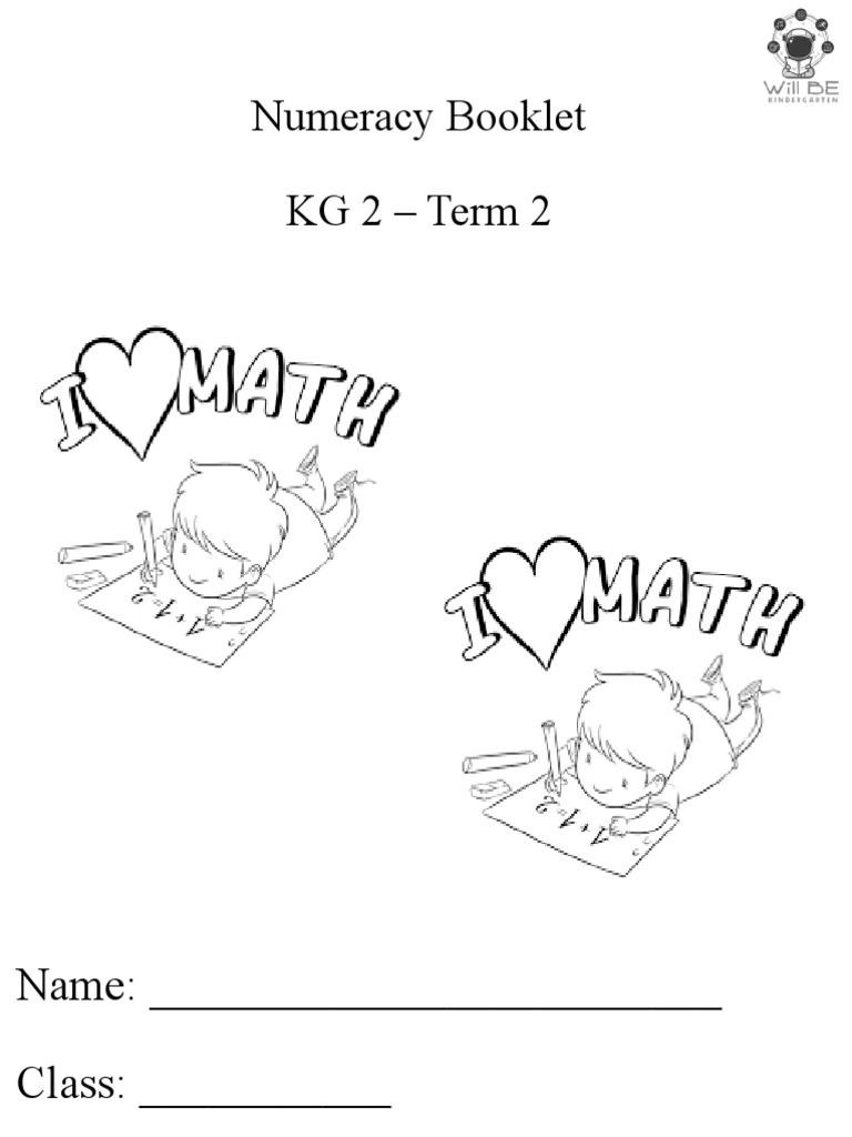 KG2 Term 2 Numeracy Workbook | PDF
