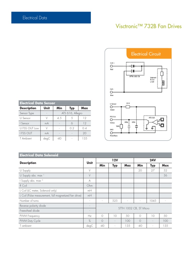 Visctronic Electrical Data Sheet | PDF | Inductor | Physical Quantities