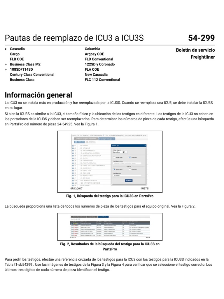 Pautas de Reemplazo de ICU3 A ICU3S | PDF