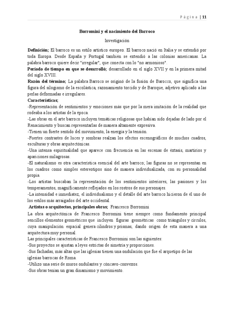 Arte Barroco y Contrarreforma | PDF | Barroco | Las artes