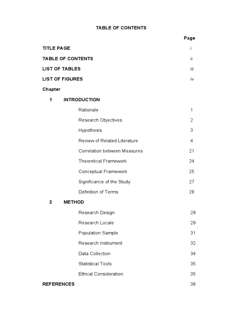 Title Page I List of Tables List of Figures 1 | PDF