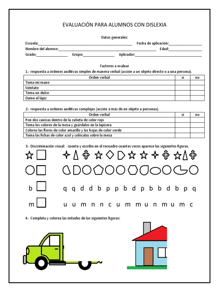 Evaluación para Alumnos Con Dislexia | PDF | Lingüística | Ciencia ...