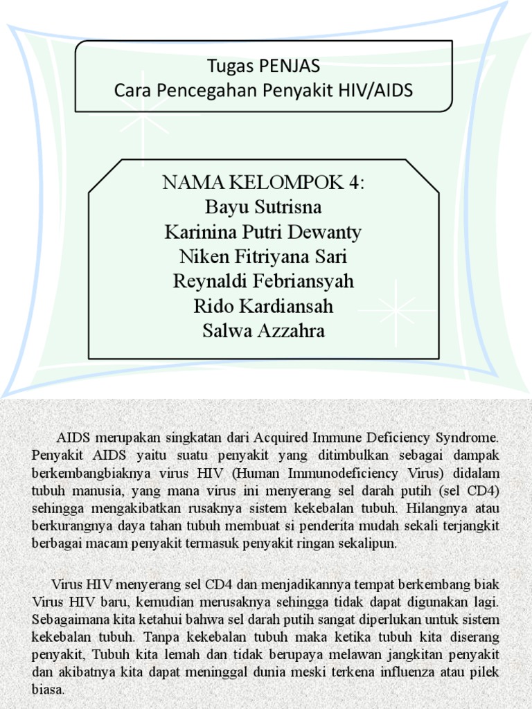 Penjas Hiv | PDF | Pengembangan Diri