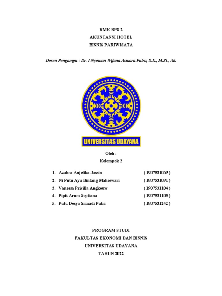 RMK RPS 2 - Kelompok 2 | PDF