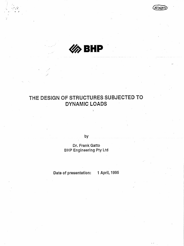 Designing Structures for Dynamic Loads | PDF | Fatigue (Material ...