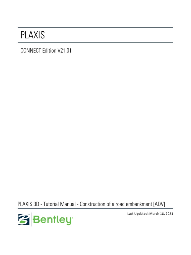 PLAXIS 3D Road Embankment Tutorial | PDF | Applied And ...
