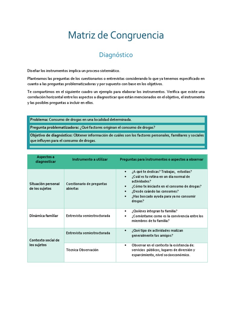 Matriz de Congruencia | PDF | Cognición