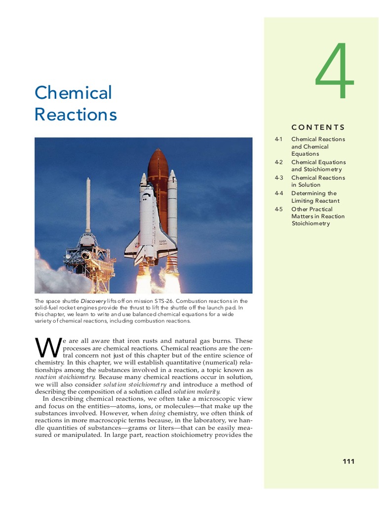 General Chemistry Chapter 4. | PDF