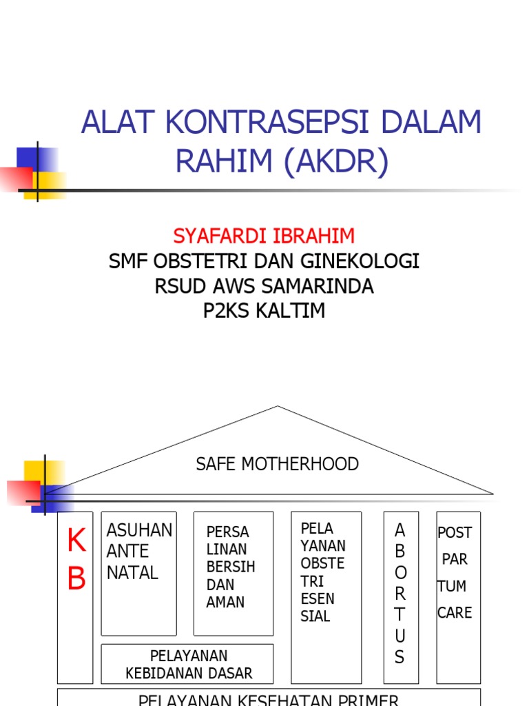 Alat Kontrasepsi Dalam Rahim (Akdr) | PDF