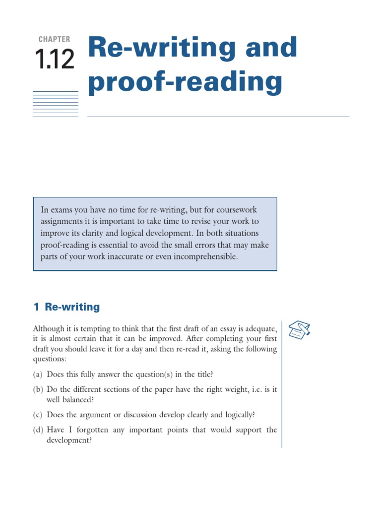 Lesson 4i Rewriting and Proof Reading | PDF | Interview | Proofreading