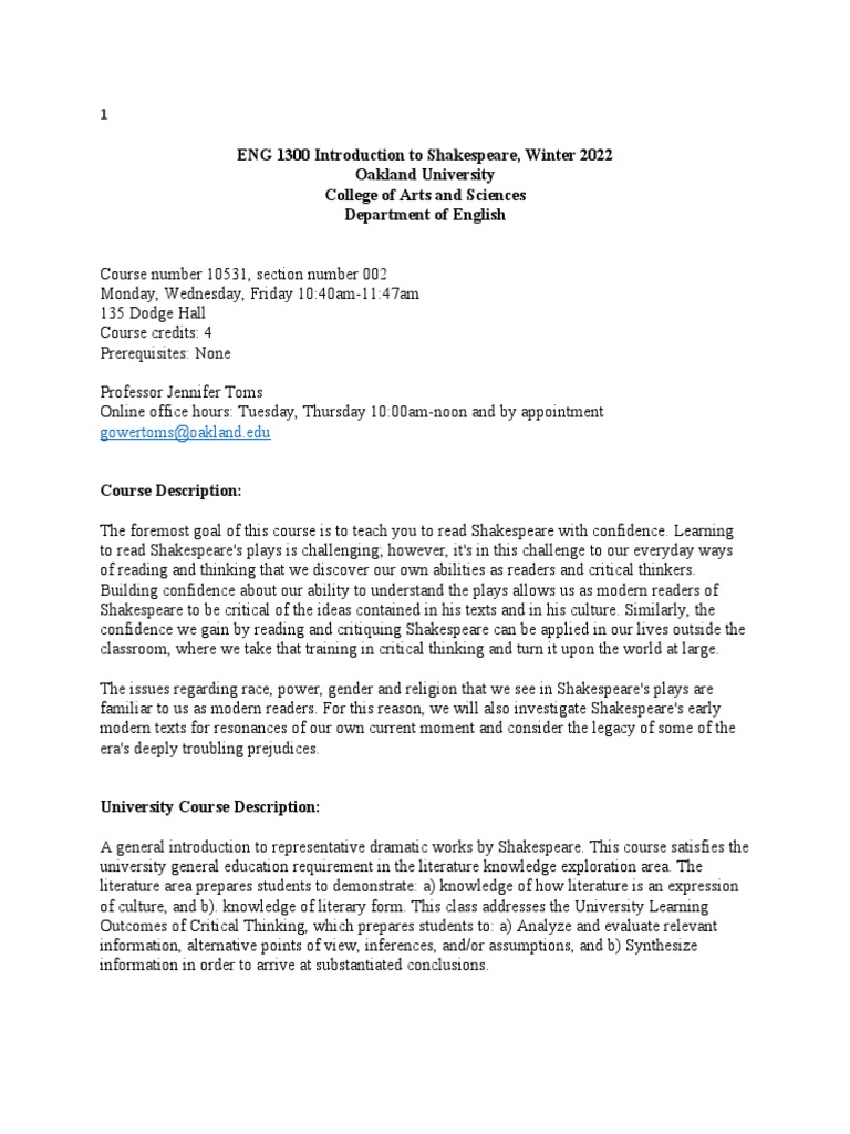 Understanding Shakespeare with Confidence: An Introduction to Critical ...