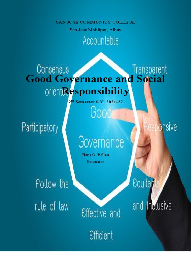 Module 2 Good Governance and Social Responsibility - Compress | PDF ...