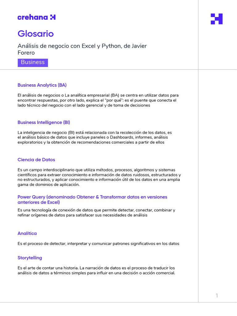 Glosario | PDF | Aprendizaje automático | Python (lenguaje de programación)