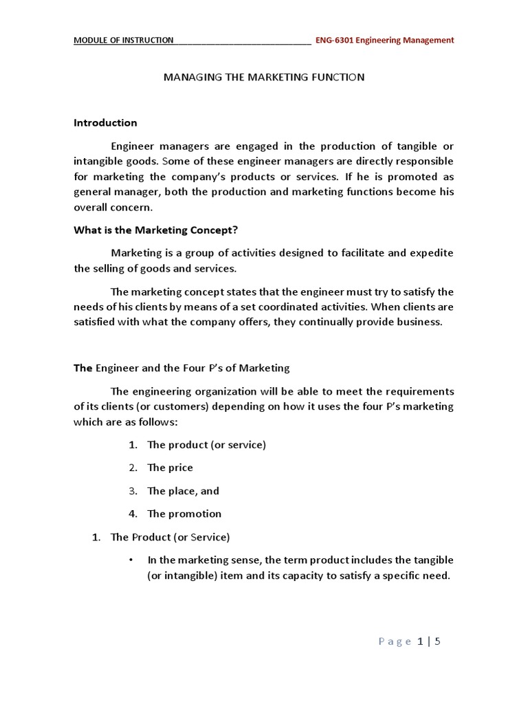 Marketing Strategies for Engineers | PDF | Sales | Marketing