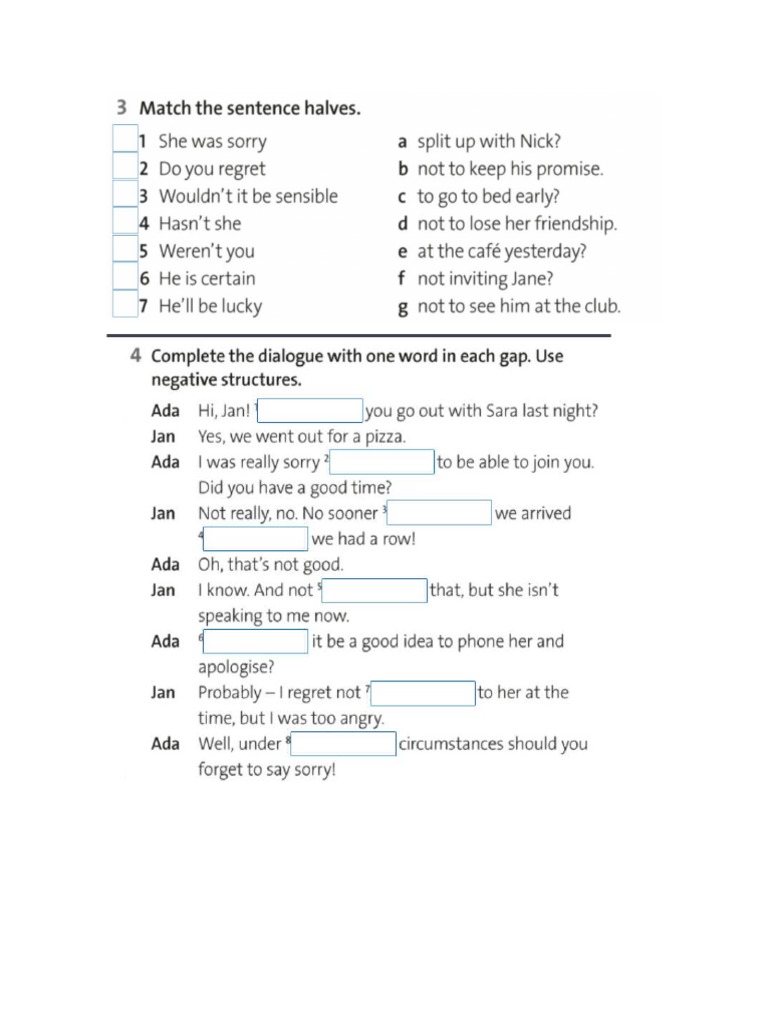 Workbook Activities Unit 5 | PDF