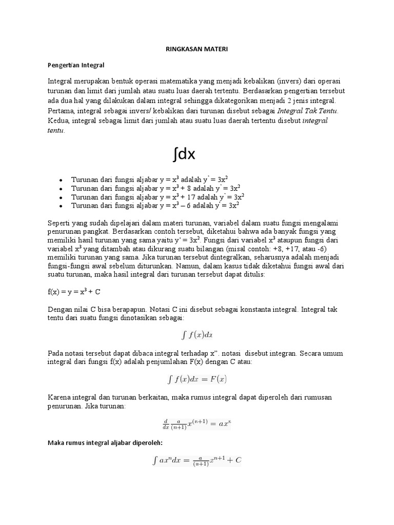 Integral | PDF