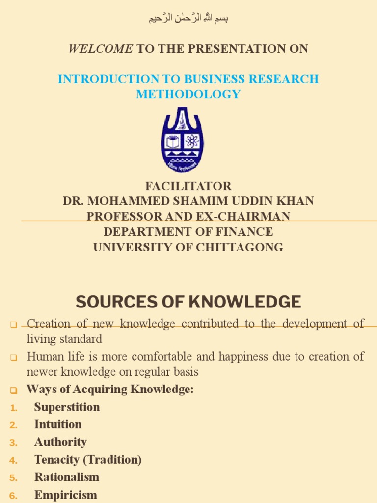 Business Research Methodology Overview | PDF | Empirical Evidence ...