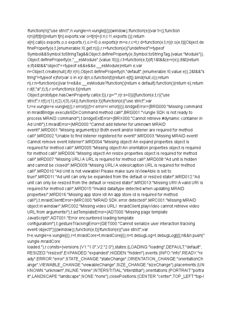 Mraid Js | PDF | Software | Software Engineering Mraid Js | PDF | Software | Software Engineering