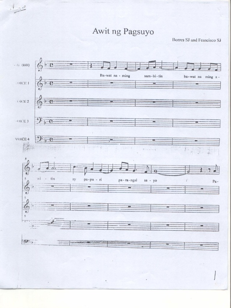 Awit NG Pagsuyo | PDF