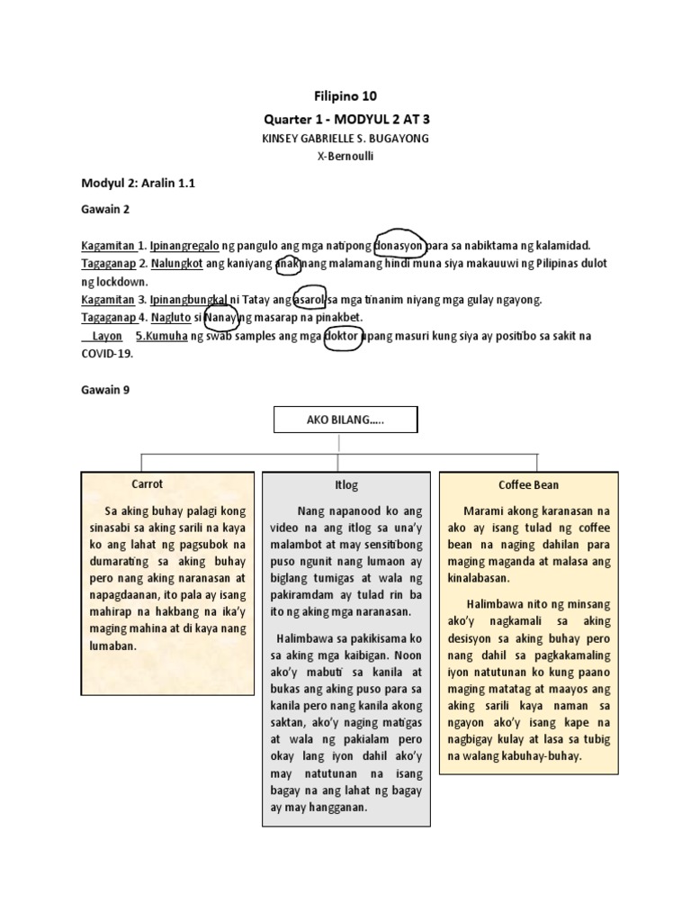 Filipino Q1 Week 2-3 | PDF