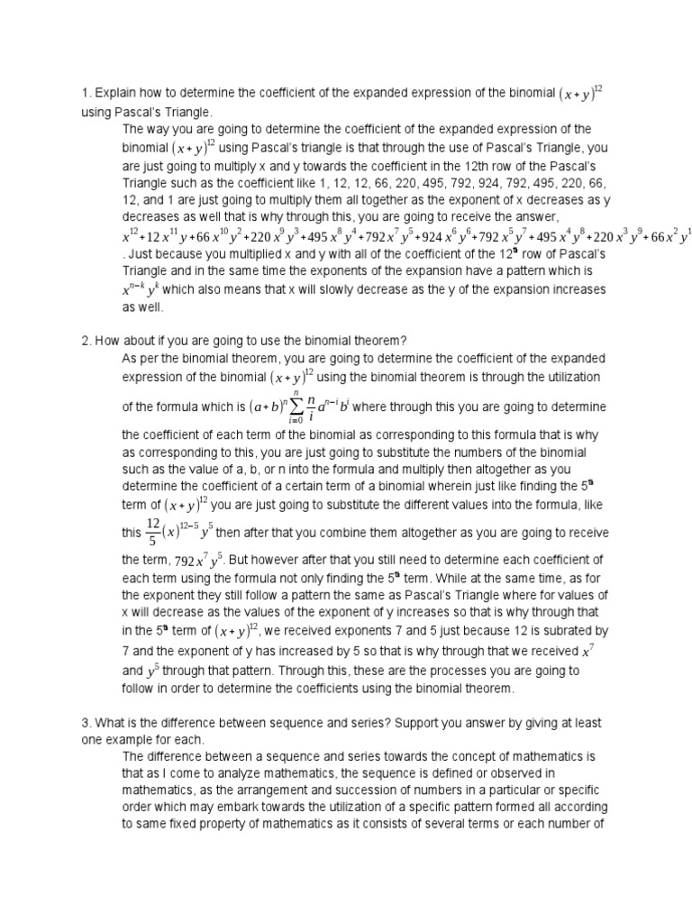 Arithmetic Series and Sequence | PDF | Sequence | Ellipsis