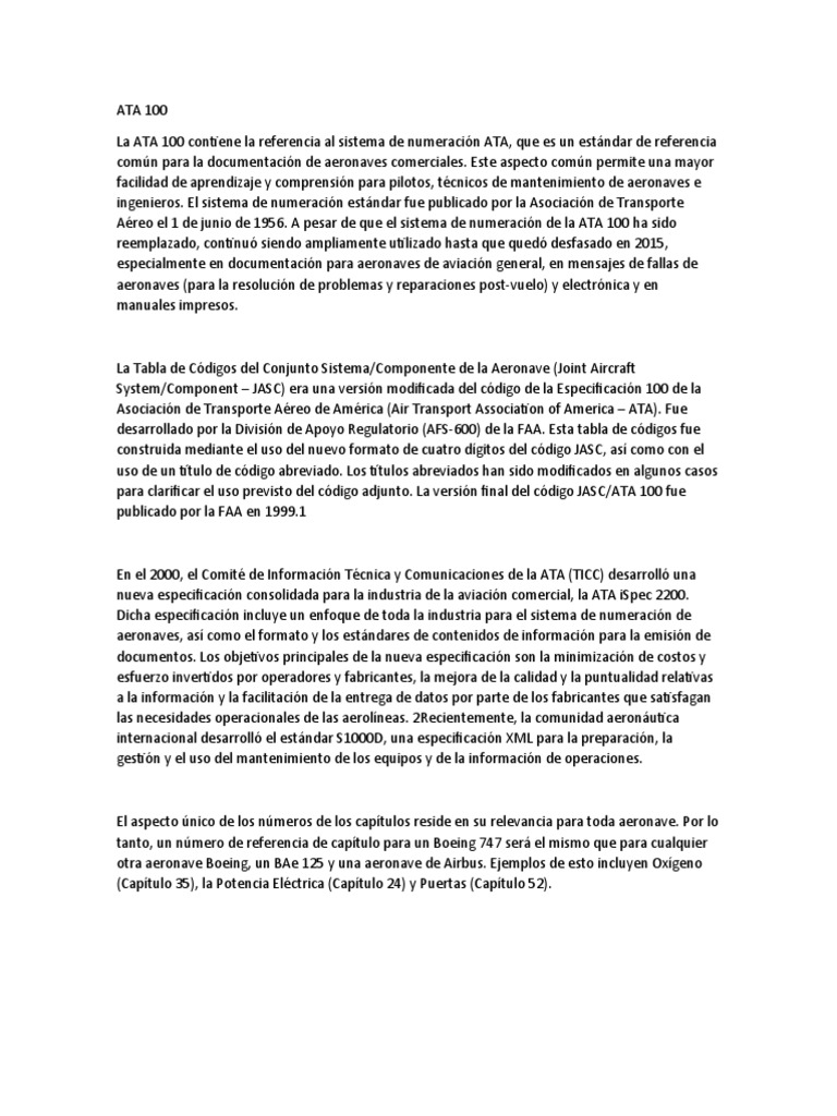 Ata 100 PDF | PDF | Aeroespacial | Aviación