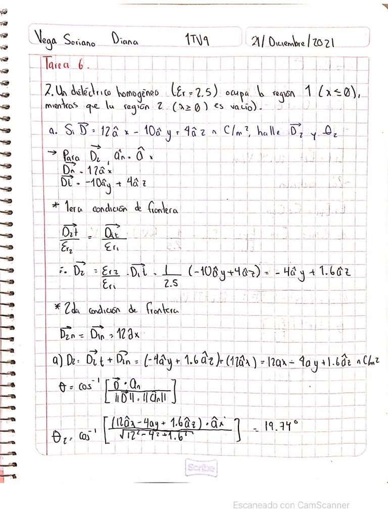 Vega Soriano Diana - Tarea6 Electromagneti | PDF