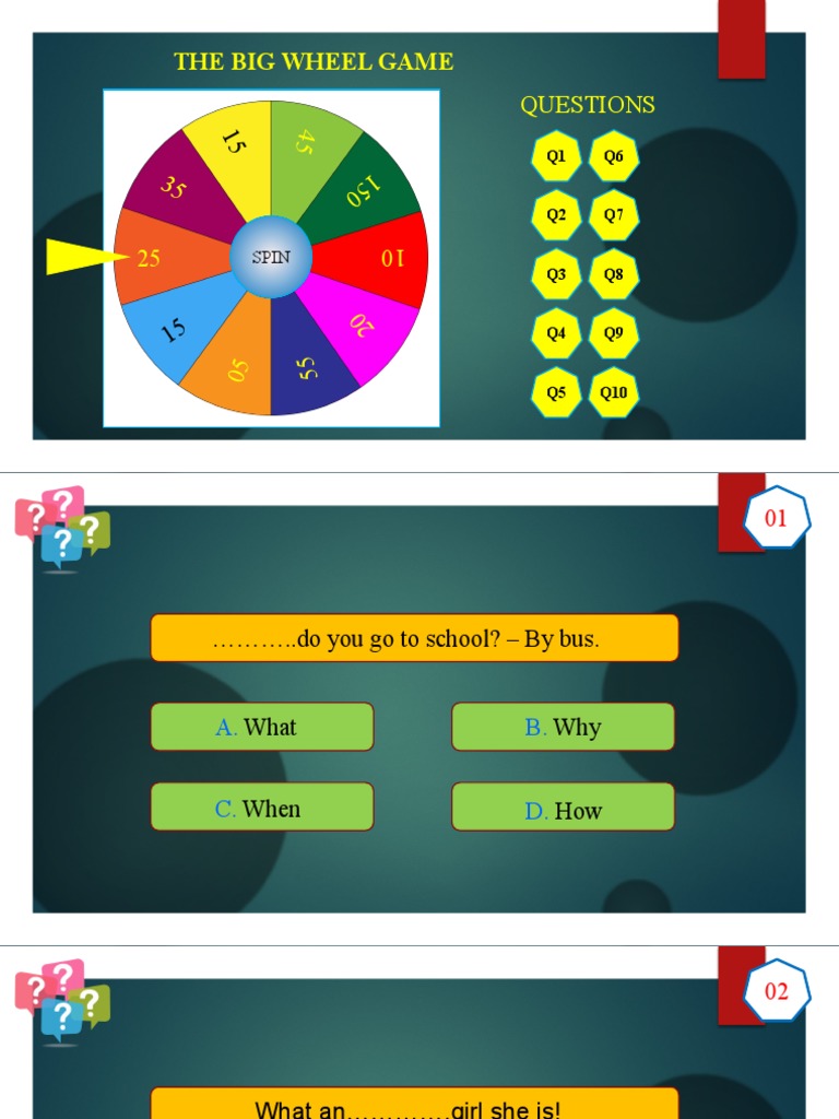 Questions: The Big Wheel Game | PDF