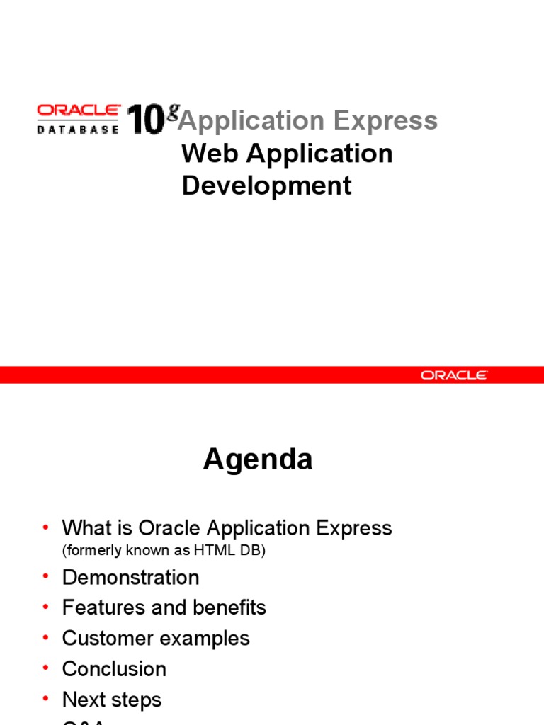 Apex Overview | PDF | Databases | Oracle Database
