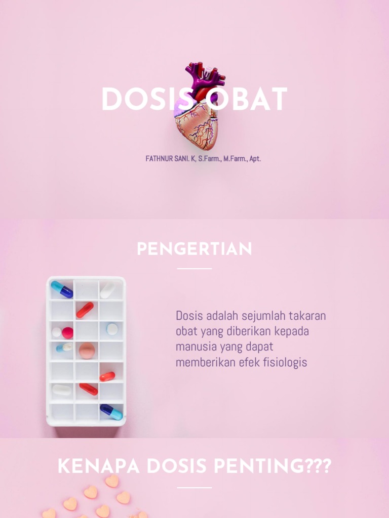 P.1 17-02-2020 Pertemuan 5. Dosis Obat | PDF