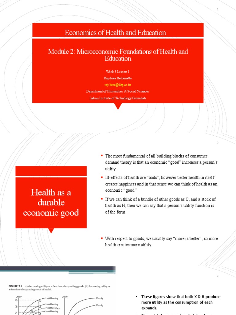 Health Economics Week 3 Lesson 1 | PDF | Utility | Economics