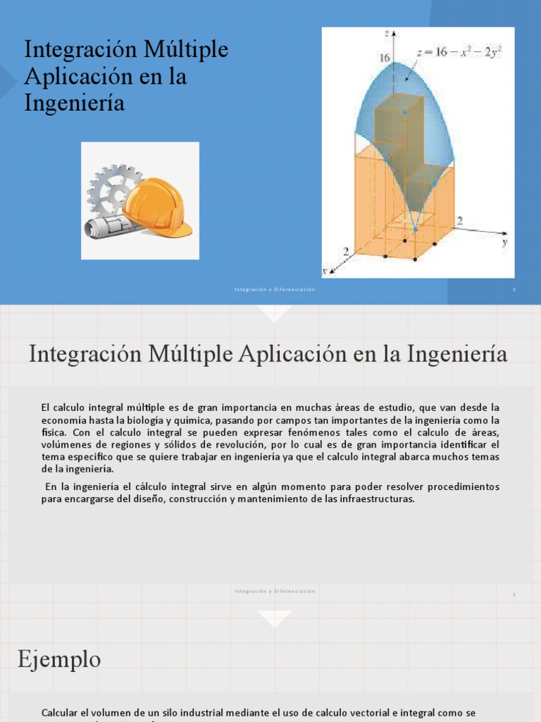 Integración Múltiple Aplicación en La Ingeniería | PDF | Integral ...