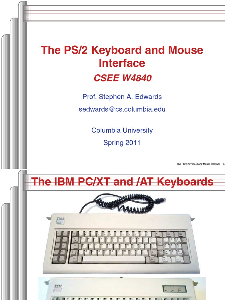 PS/2 Keyboard & Mouse Interface Guide | PDF | Computer Keyboard ...