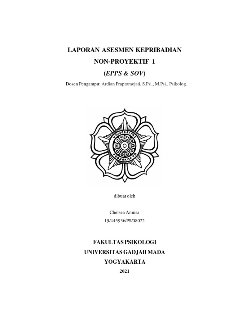 Laporan EPPS Dan SOV | PDF | Sains & Matematika