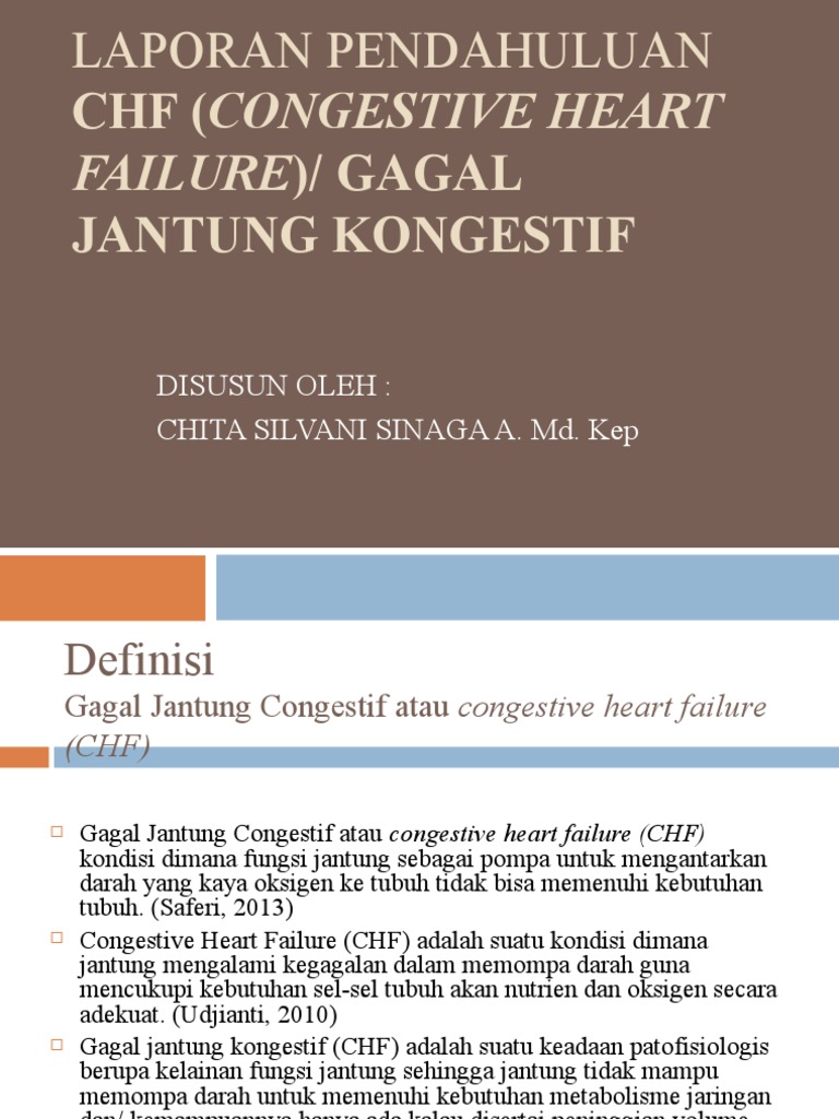LP Askep CHF (Congestive Heart Failure) Chita | PDF