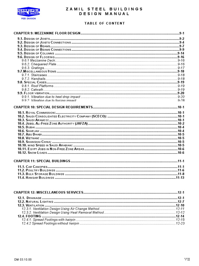 Zamil Steel Buildings Design Manual: Peb Division | PDF | Architectural ...
