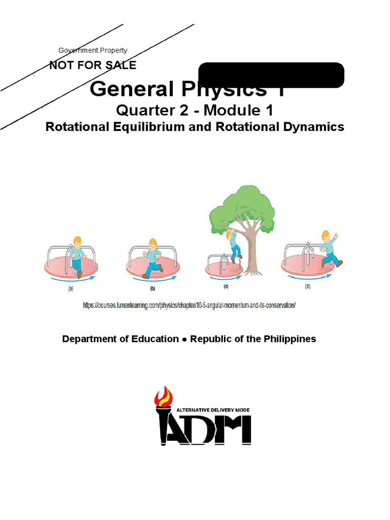 General Physics 1: Quarter 2 - Module 1 | PDF | Rotation Around A Fixed ...