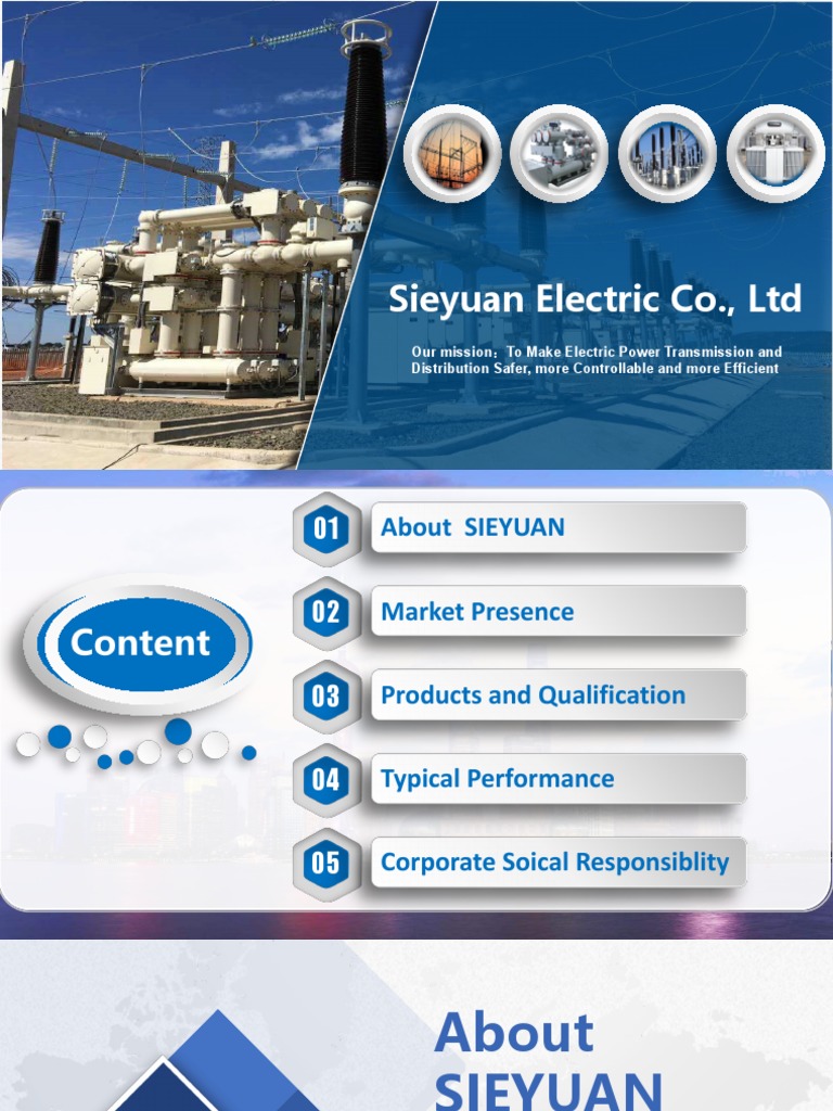 Introduction of Sieyuan 2021 | PDF | Transformer | Electrical Substation