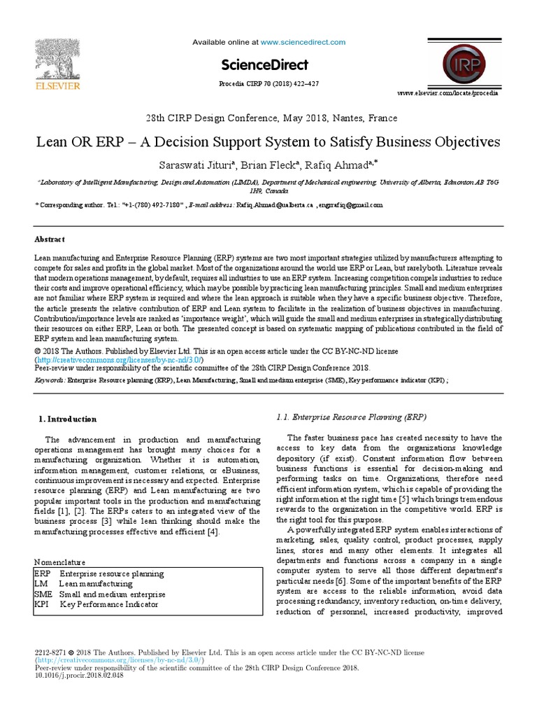 Sciencedirect Sciencedirect Sciencedirect | PDF | Enterprise Resource ...
