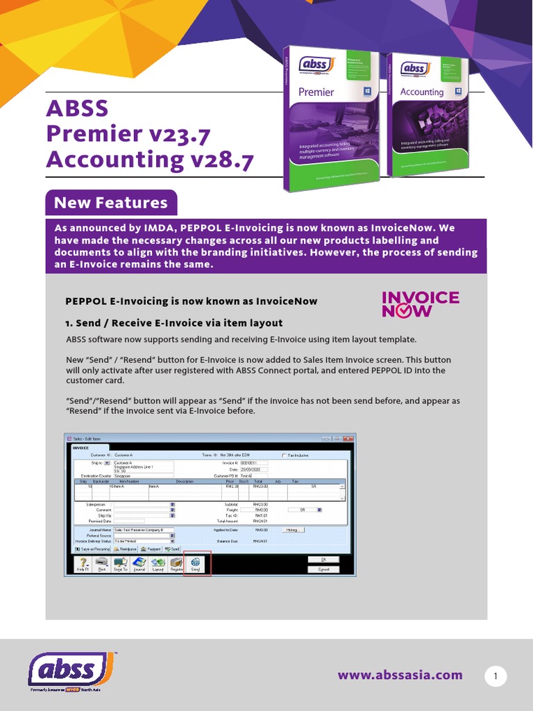 Abss Premier v23.7 Accounting v28.7: New Features | PDF | Page Layout ...