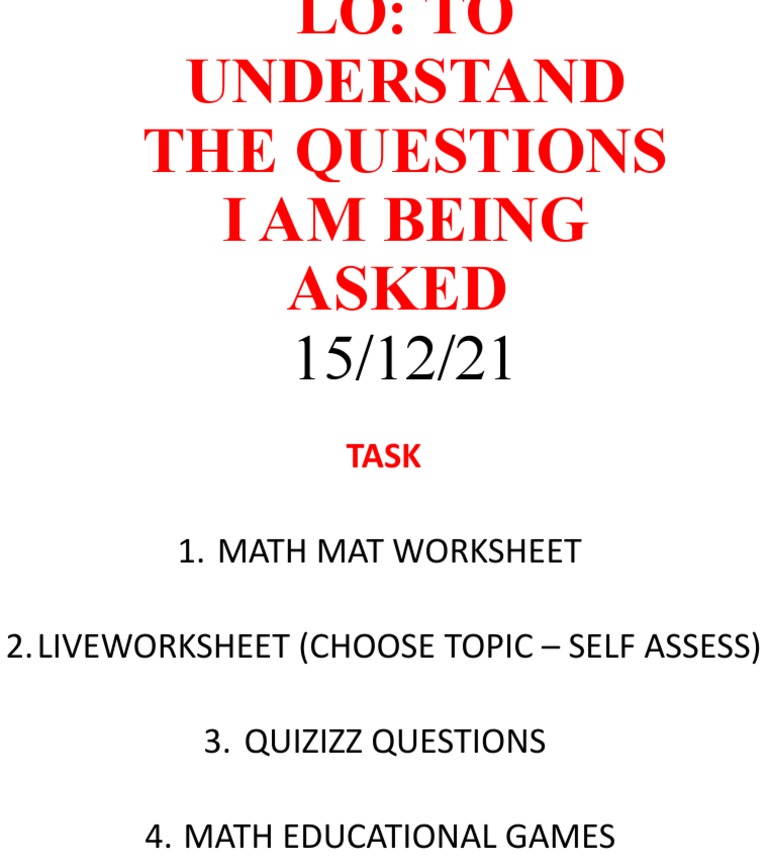 Math Revision Lesson | PDF | Science & Mathematics