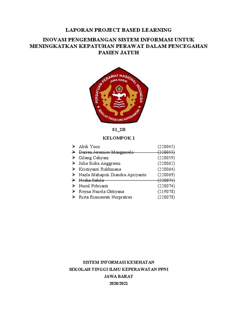 Laporan Project Based Learning - Kel 1 - 2B | PDF