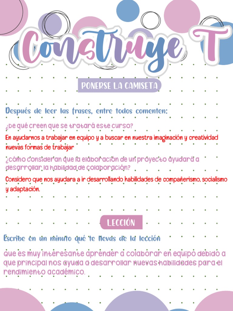 Ficha Construye T | PDF