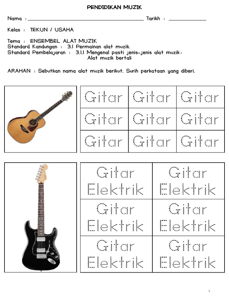 Muzik LK Alat Muzik Bertali (Sebut&surih) | PDF