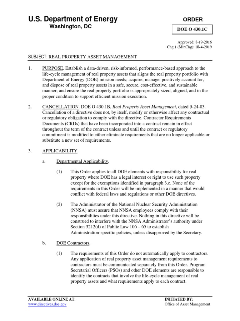 Real Property Asset Management Guidelines | PDF | United States ...
