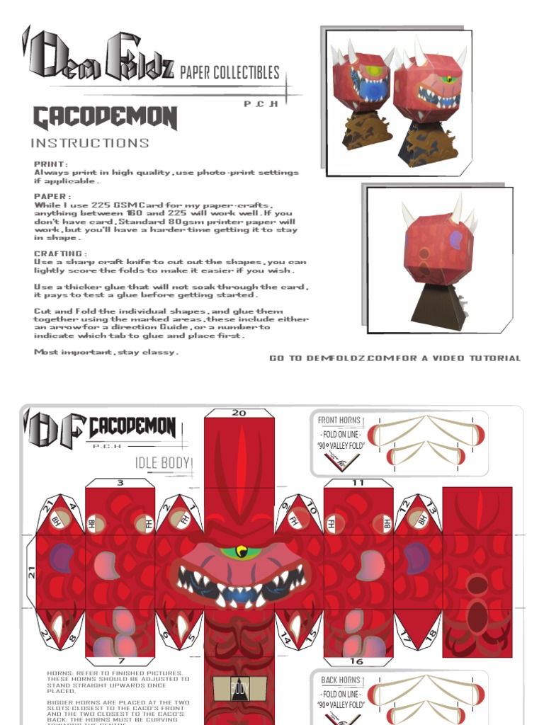 Cacodemon: Paper Collectibles | PDF | Equipment | Manufactured Goods