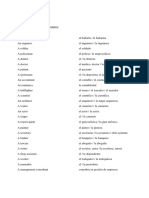 25 Profesiones en Inglés y Español | PDF