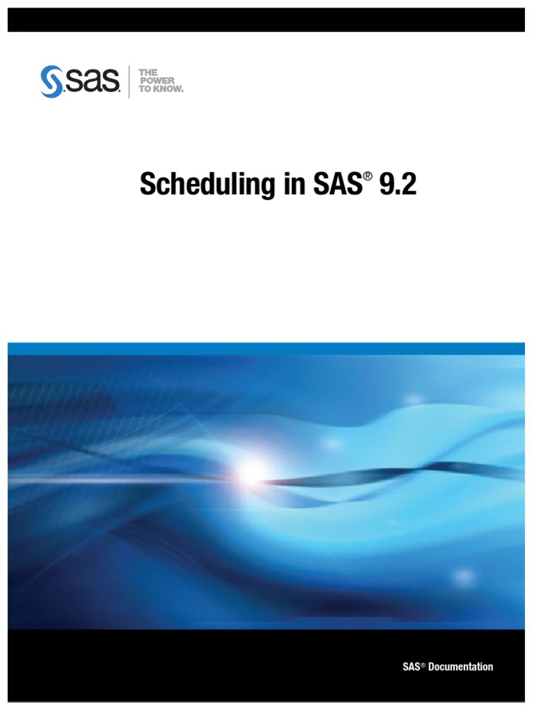 Scheduleug Unix Sas | PDF | Operating System | Sas (Software)